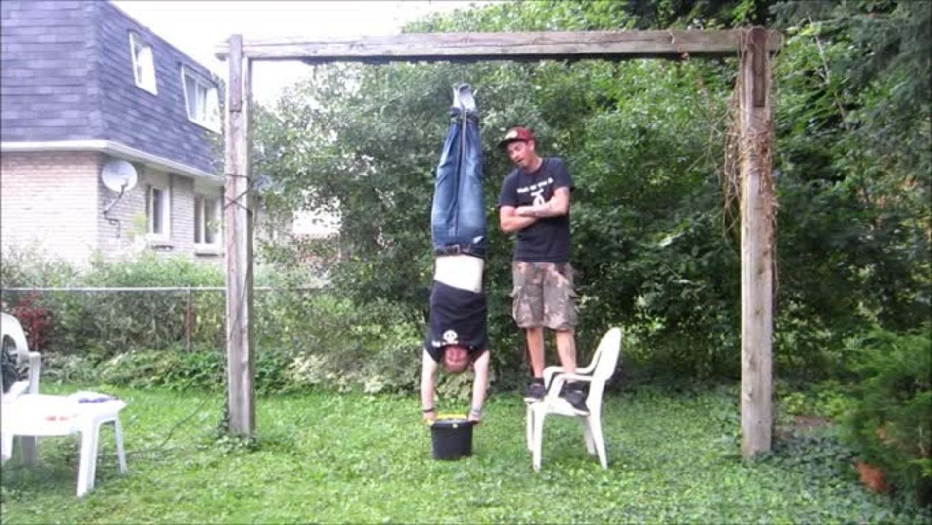 Guy Hits Head on Reverse Ice Bucket Challenge