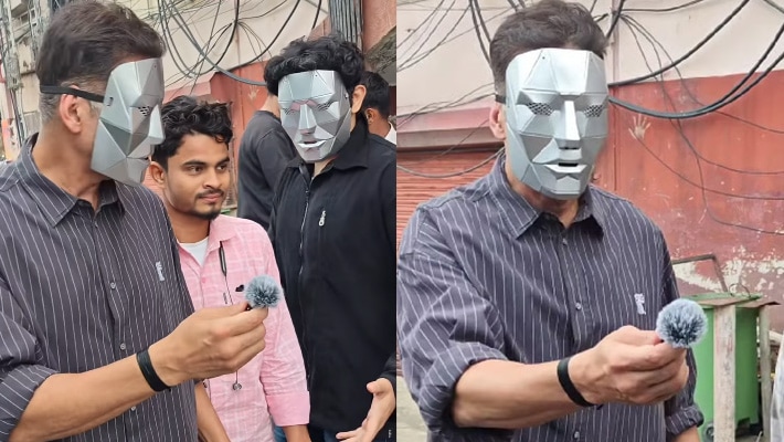 Akshay Kumar wears Killer Mask, interviews fans outside theater after ...