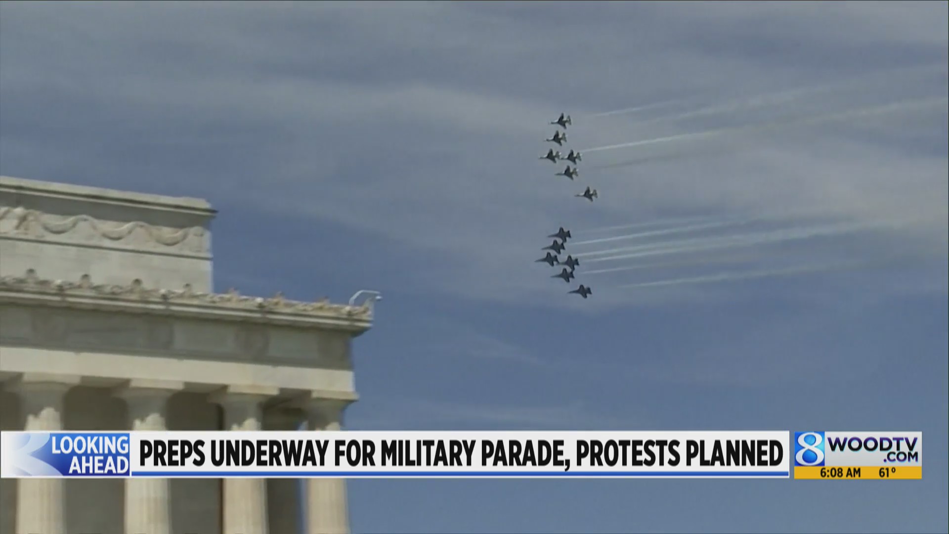 Preps underway for military parade; protests planned