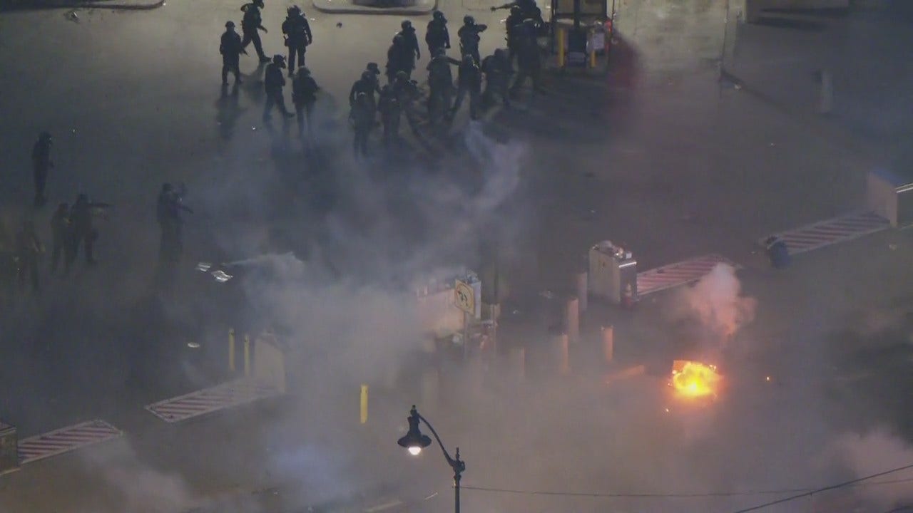 LA ICE protests, Day 2: Paramount, downtown LA at center of car fires ...