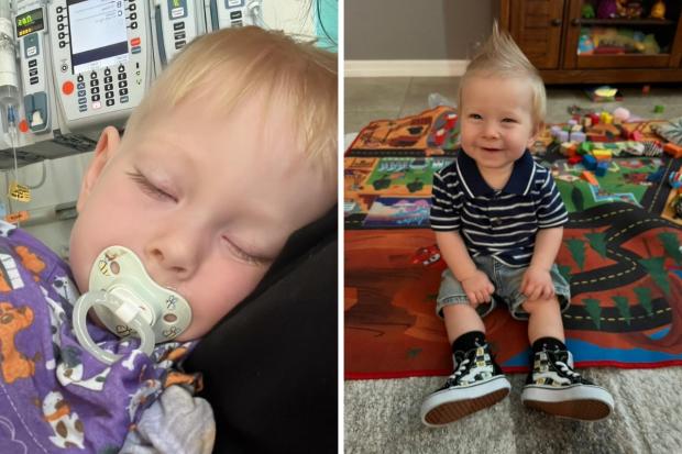Fundraiser to help one-year-old boy in hospital after falling ill on Florida holiday