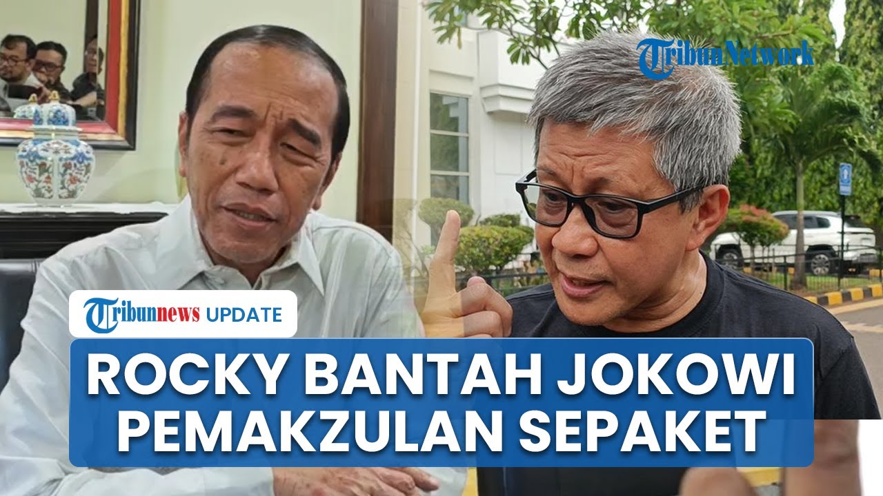 Jokowi Bilang Pemakzulan Harus Sepaket Rocky Gerung Kalau Wapres Yang