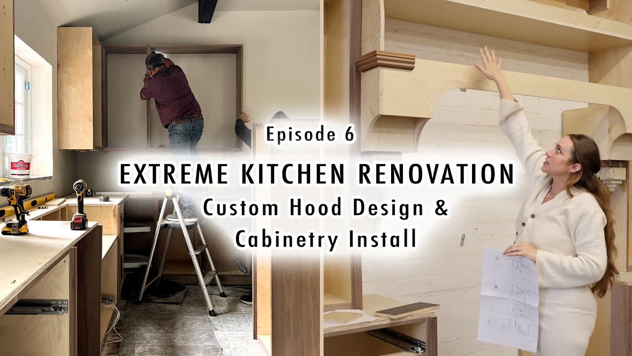 Custom hood and cabinetry installation for kitchen makeover