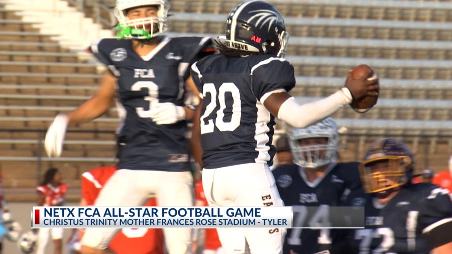 Blue Team comes back in second half to beat Red 27-14 in 2025 NETX FCA ...