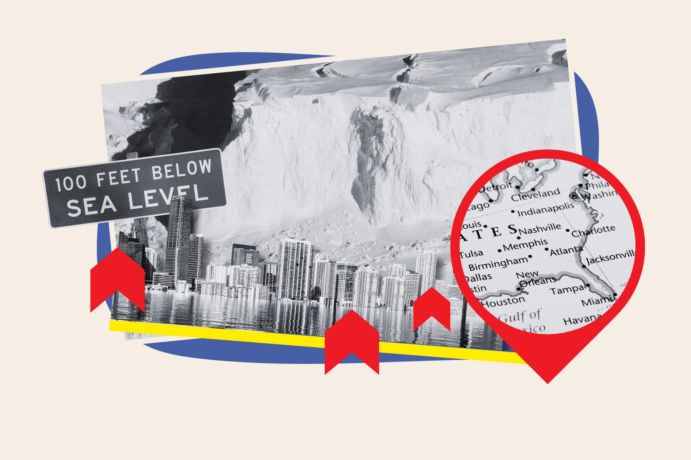 Map shows US cities that could go underwater if "doomsday glacier" melts