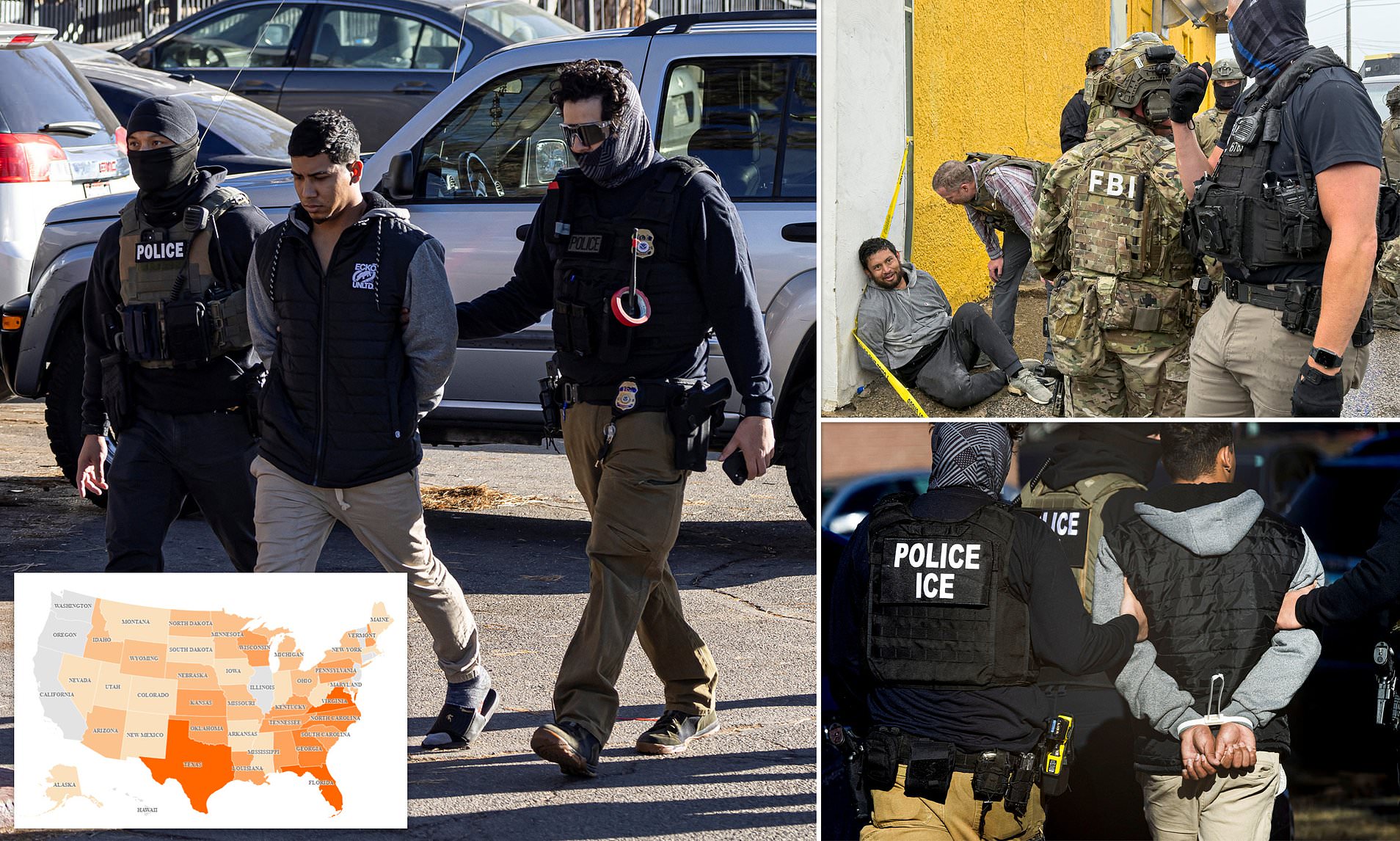 The hottest spots in the country for Trump's ICE raids revealed