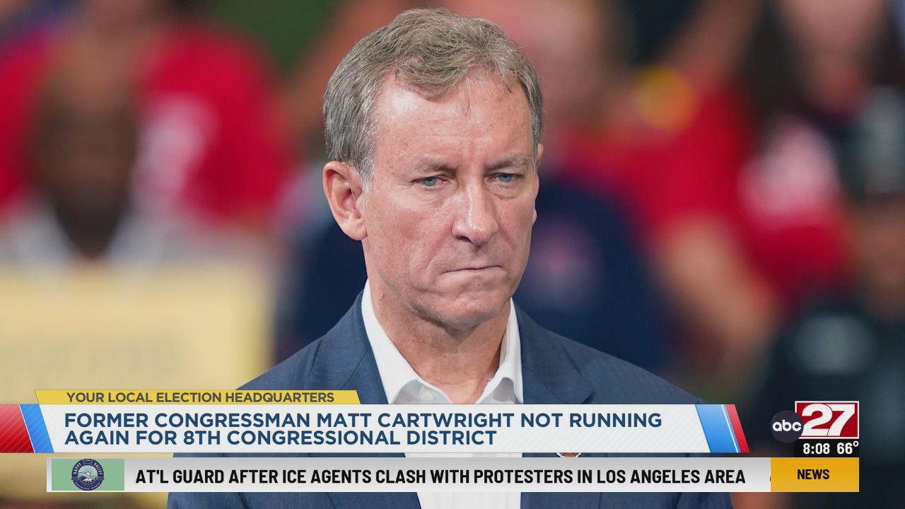 Former Congressman Matt Cartwright not running again for 8th District