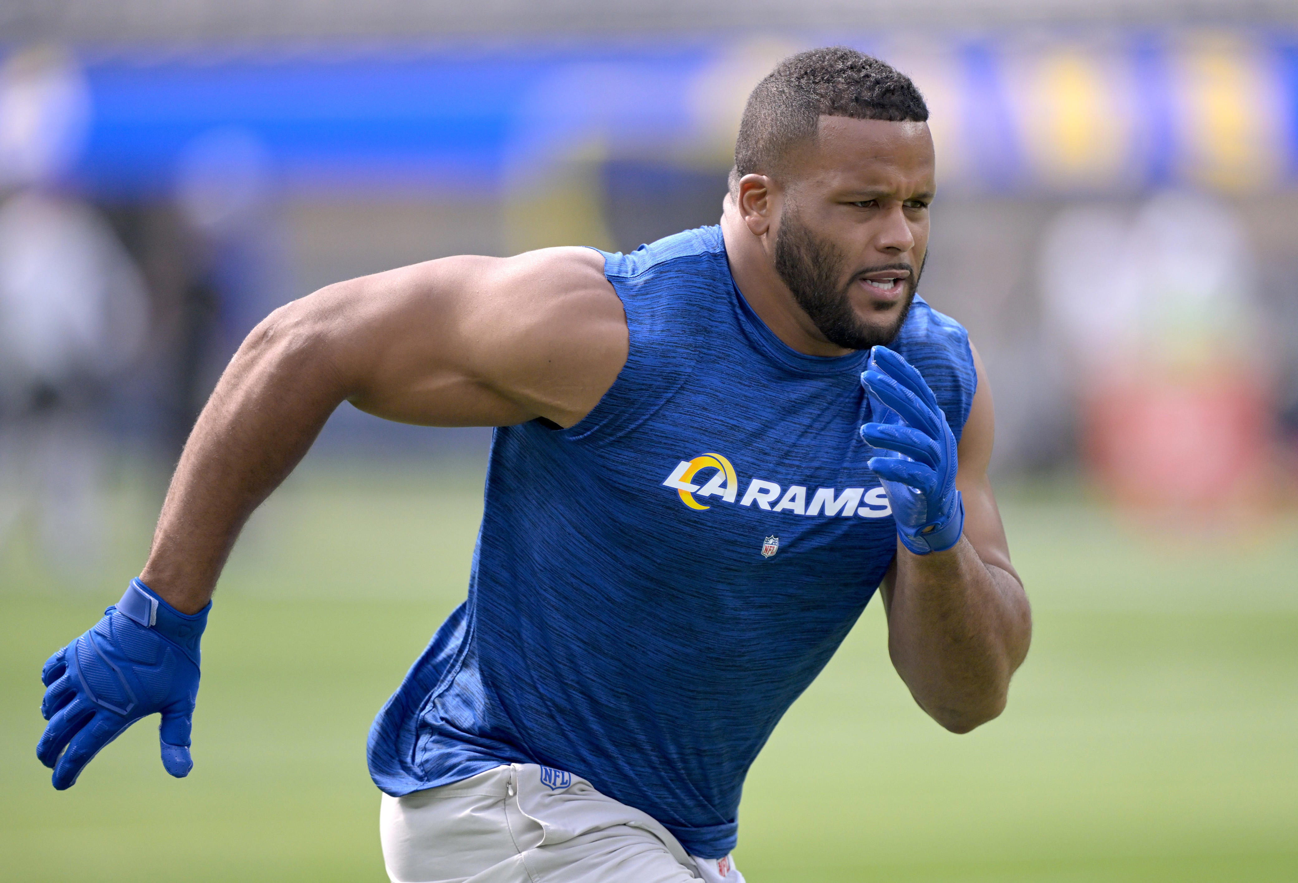 Jared Verse challenging Aaron Donald to a workout went exactly as expected