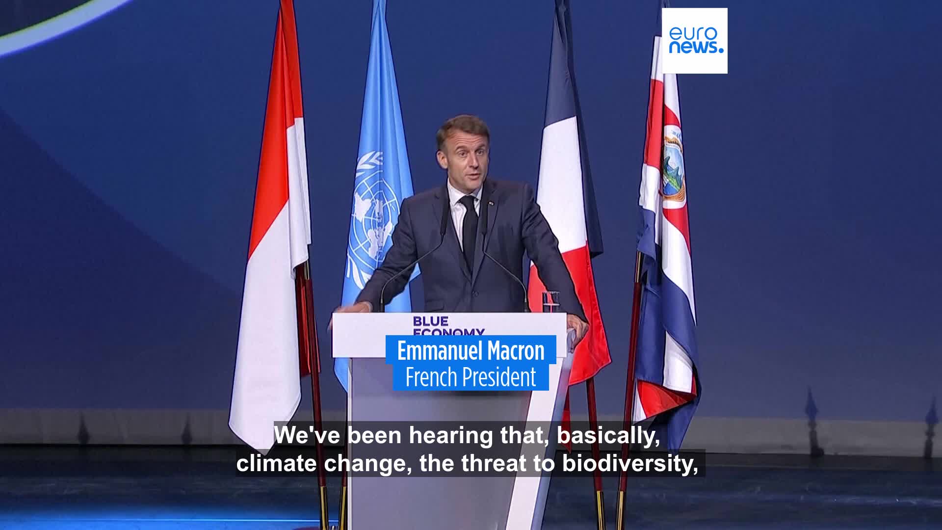 Rift over oceans: Macron rebukes climate change deniers ahead of Nice ...