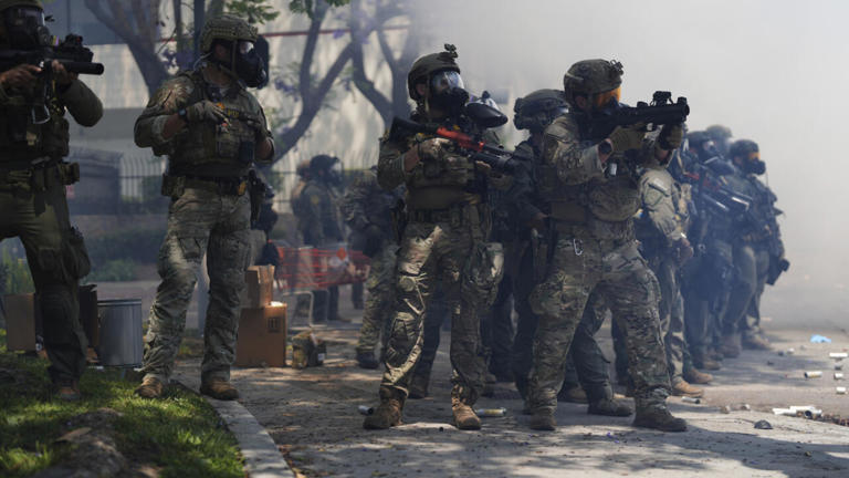 National Guard Troops Hit the Streets of LA as Trump Overrides Governor ...