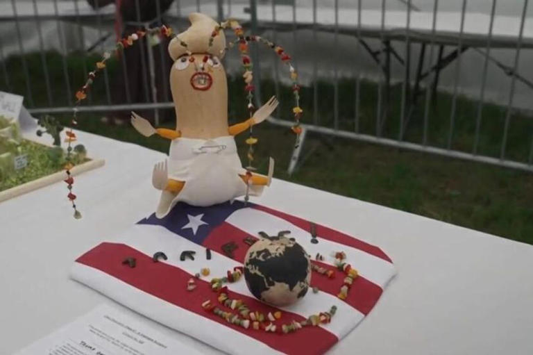 Squash baby Trump, 'Cauli Parton' and 'Cornclave' wow at vegetable ...