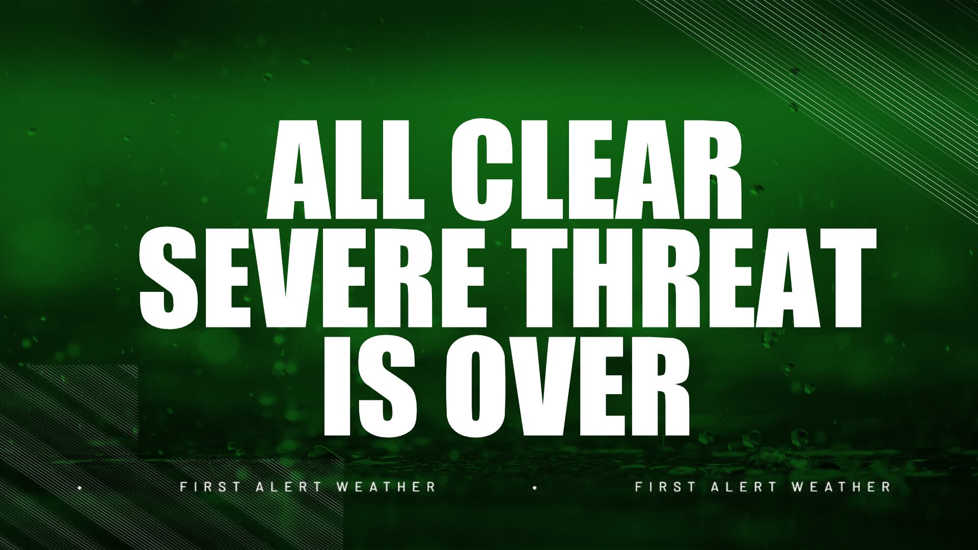 FIRST ALERT: Severe weather over; rain chances linger throughout the week