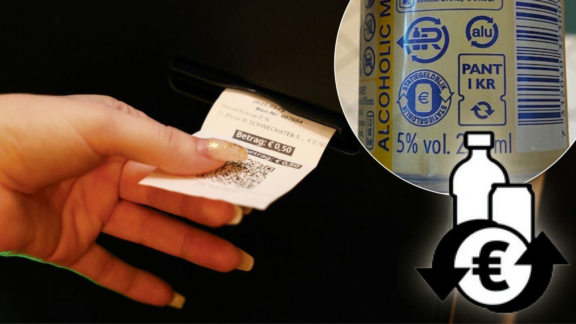 Zwei Pfandlogos auf einer Dose – Welches ist richtig?