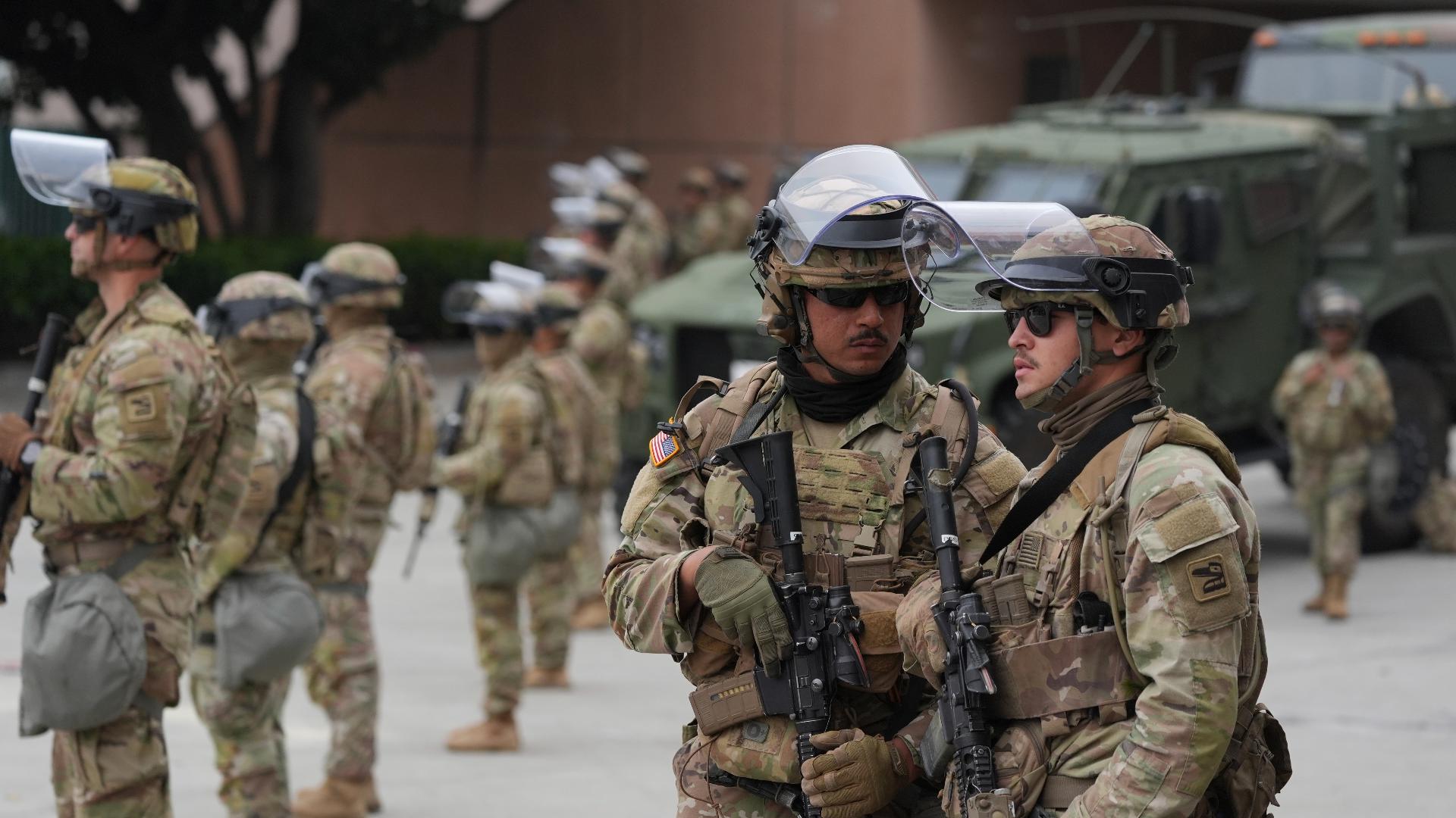 Trump deploys California National Guard to LA to quell protests despite ...