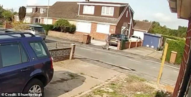 Moment frail missing OAP uses cane to walk along street: Police release ...