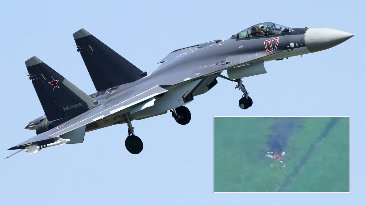 Ukrainian Air Force Claims Shootdown of Russian Su-35S Fighter