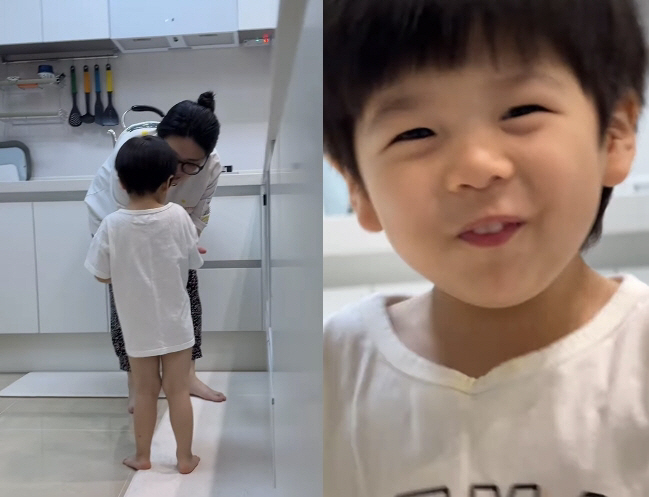 Hong Hyun-hee ♥ Jason Jun-beom is 2 years old, but he already tricked his dad. He's caught at ...