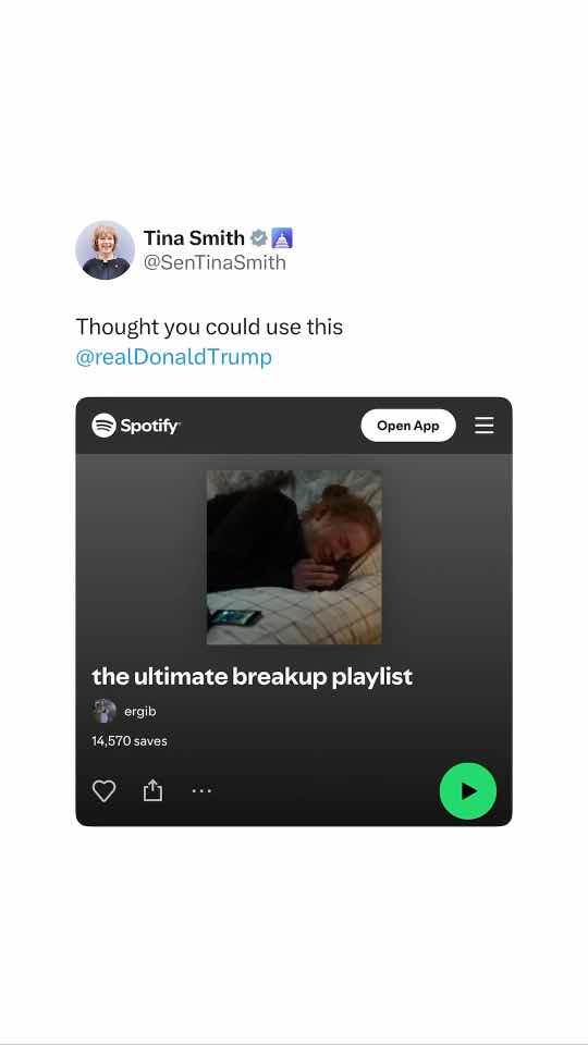 Sen. Smith Trolls Trump-Musk Feud with ‘Potential Breakup Song’