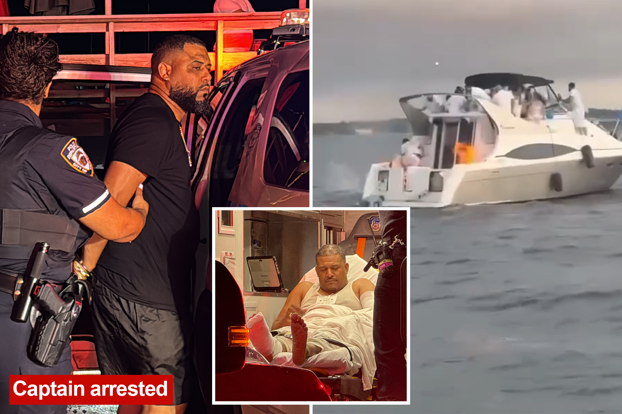 Captain arrested as NYC boat explosion forces 23 passengers to swim for ...