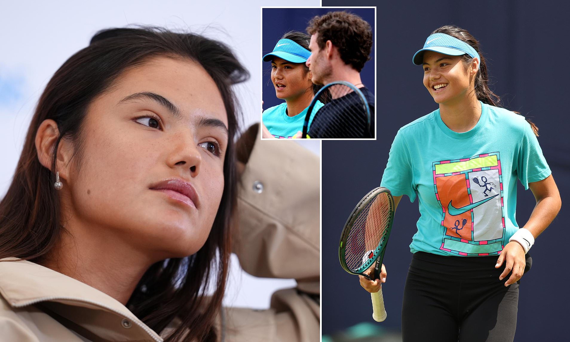 Emma Raducanu sparks injury concern on the eve of grass-court season