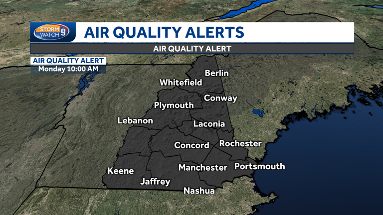 Air quality alert issued in every New Hampshire county