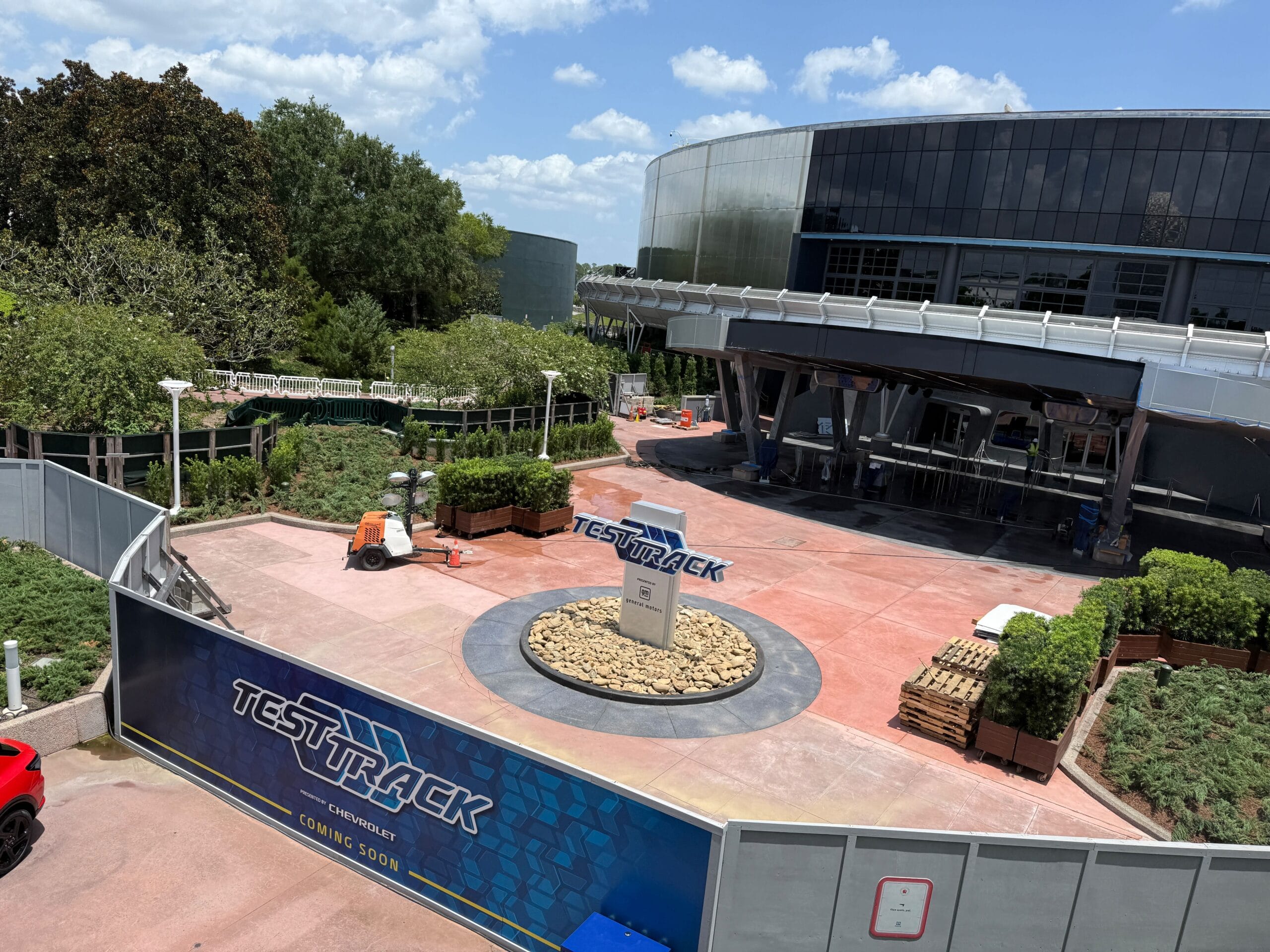 Rocks Added Around New Signage, Stanchions Set-Up in Newest Test Track ...