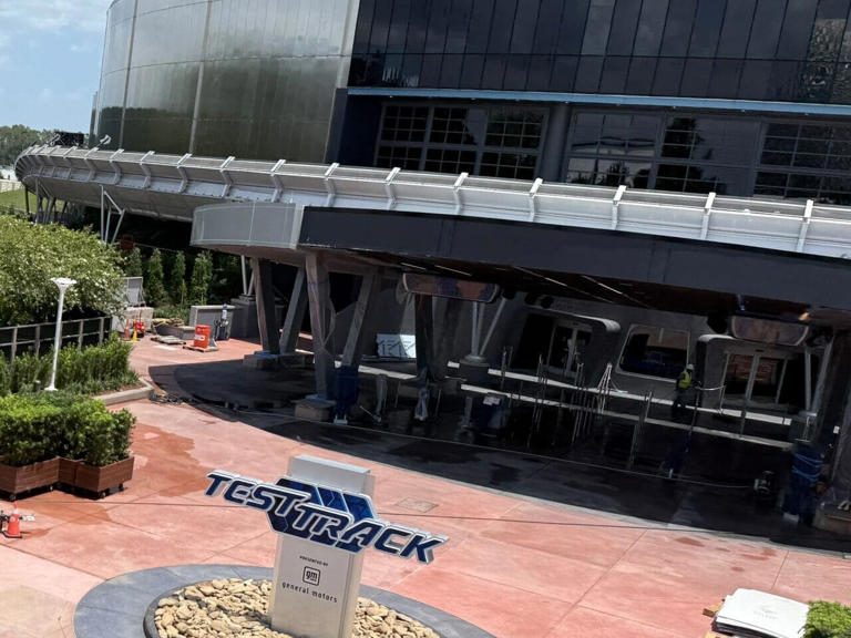 Rocks Added Around New Signage, Stanchions Set-Up in Newest Test Track ...