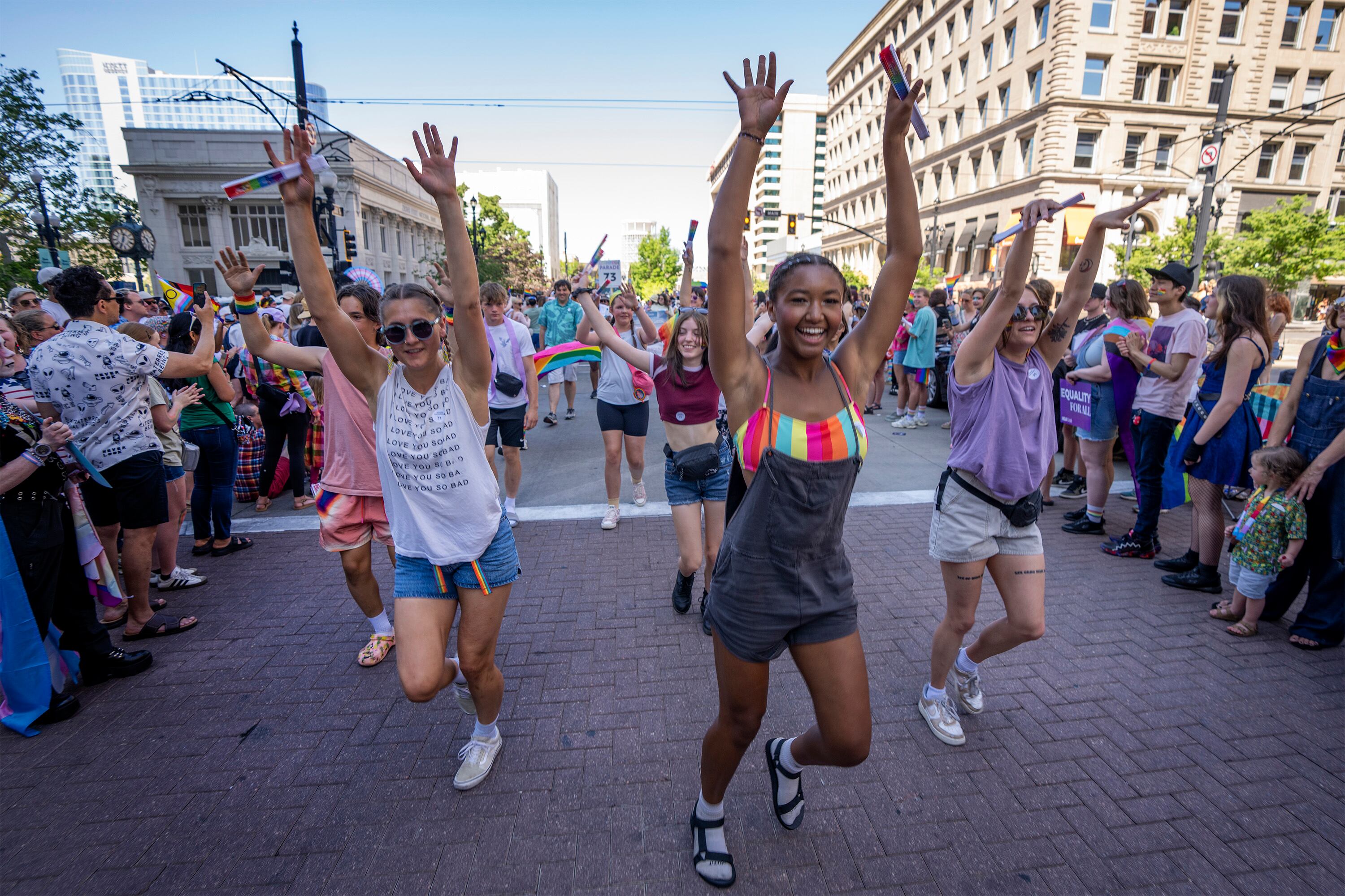 Photos: Utah Pride Parade brings out people to celebrate in downtown ...