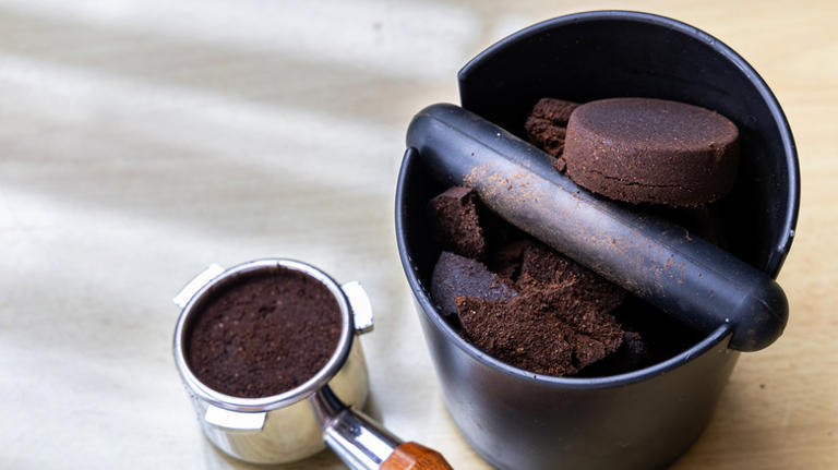 Don't Throw Out Coffee Grounds, Put Them In Your Garage