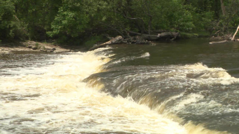 Estabrook Park fish passage project; guided tours held for public