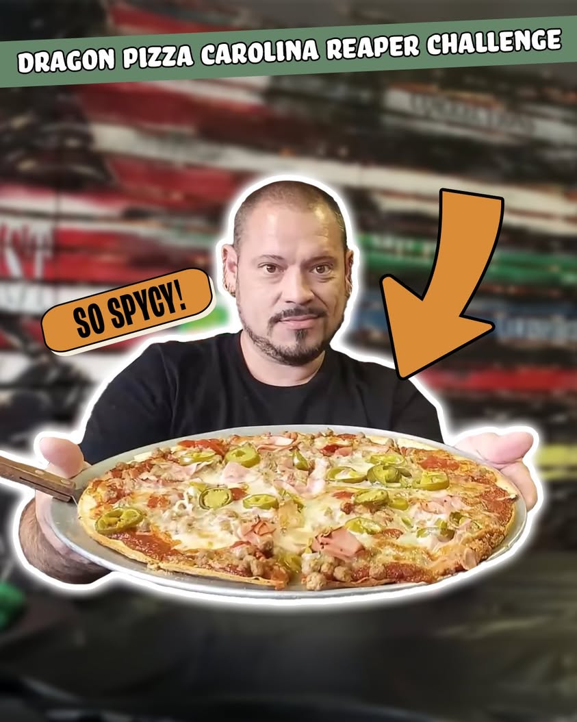 How I survived the Carolina Reaper pizza at the DogHouse 😅