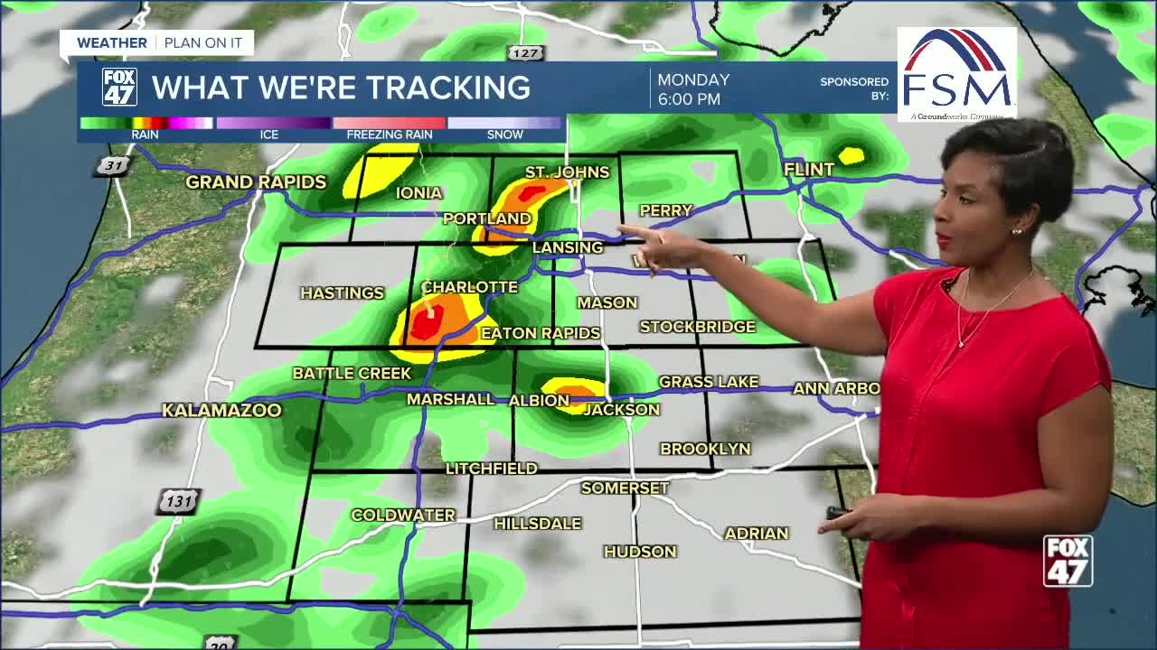 Scattered thunderstorms tonight and tomorrow evening