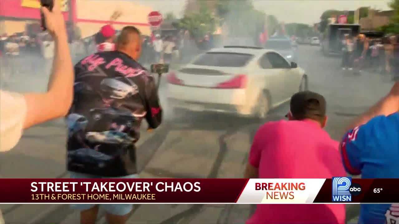 Milwaukee street takeover draws large crowd in Milwaukee's south side