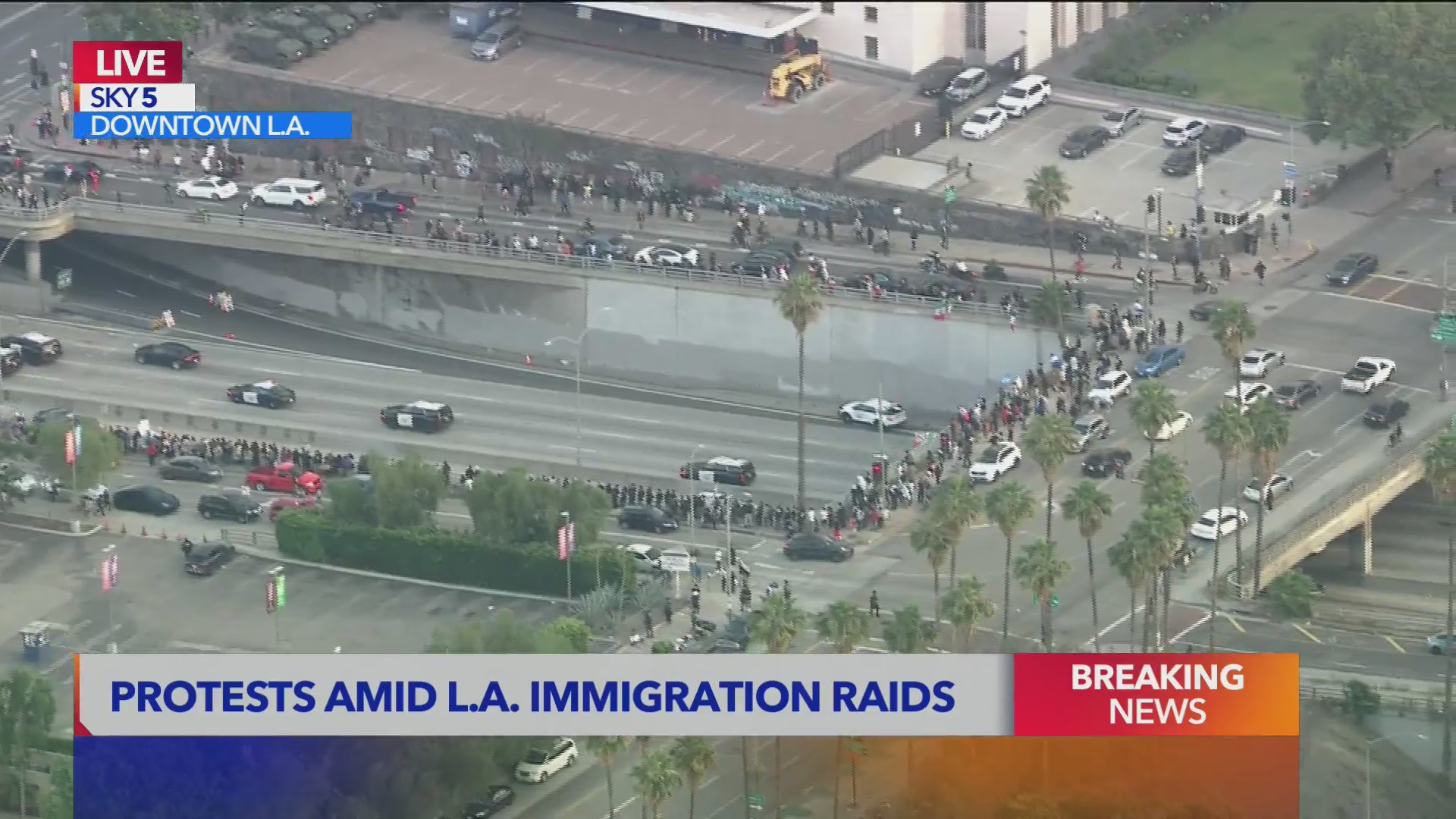 Protesters throw rocks at law enforcement