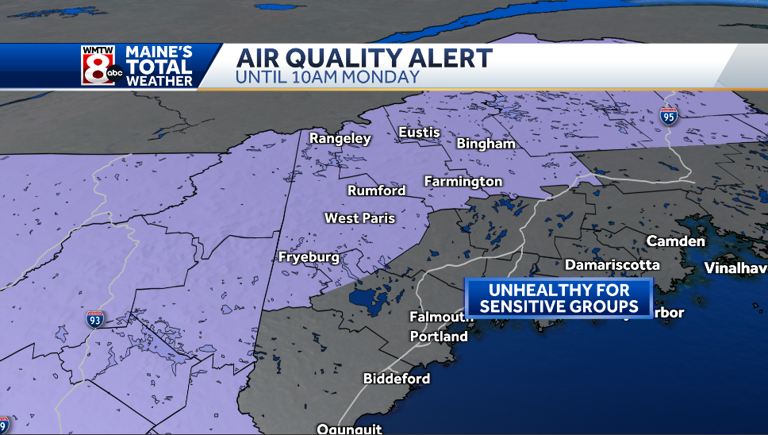 Air Quality Alert extended Sunday night into Monday morning
