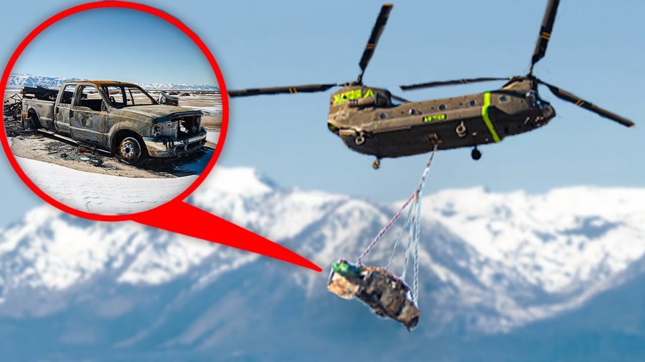 Chinook helicopter brought in for extreme recovery with TrentonPalmer
