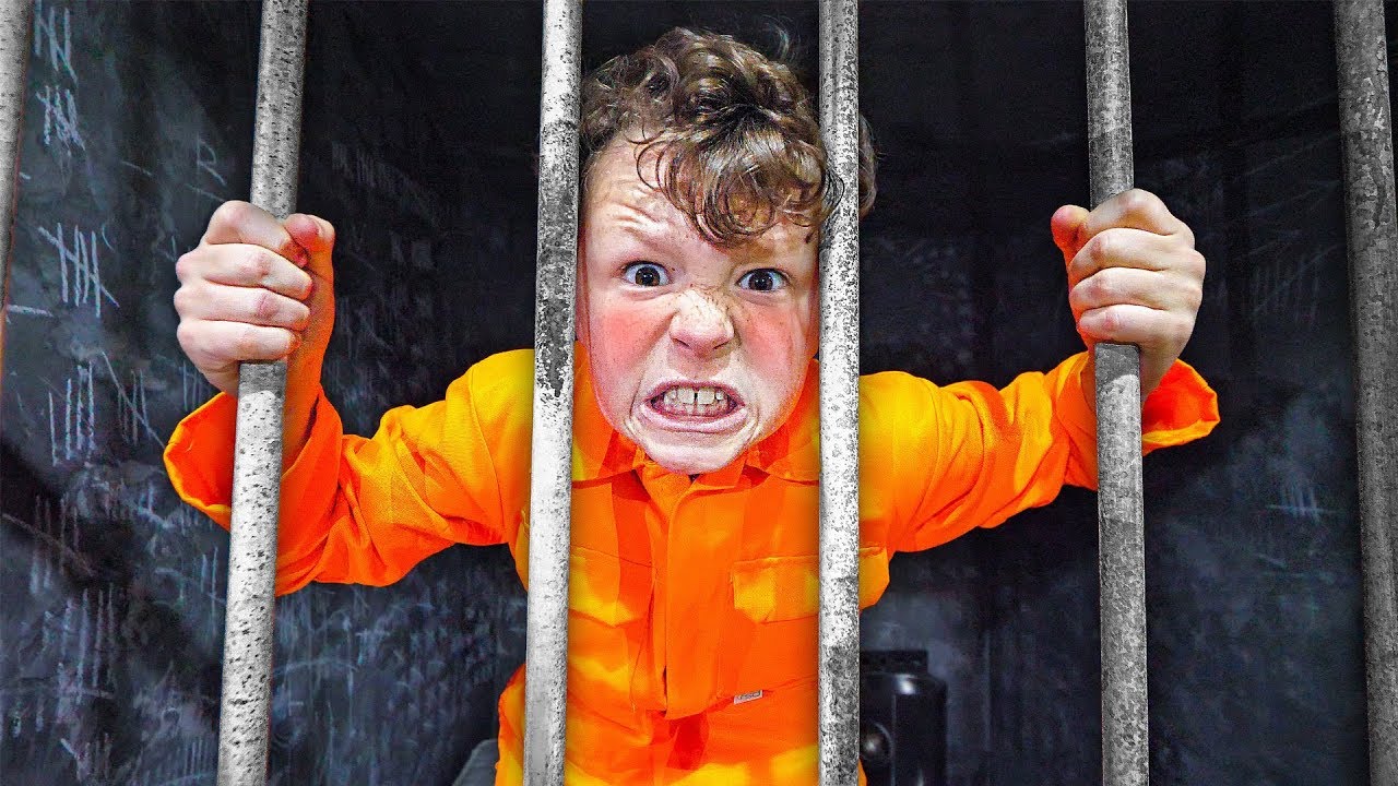 Trapping My Little Brother in a Prison Prank for 24 Hours
