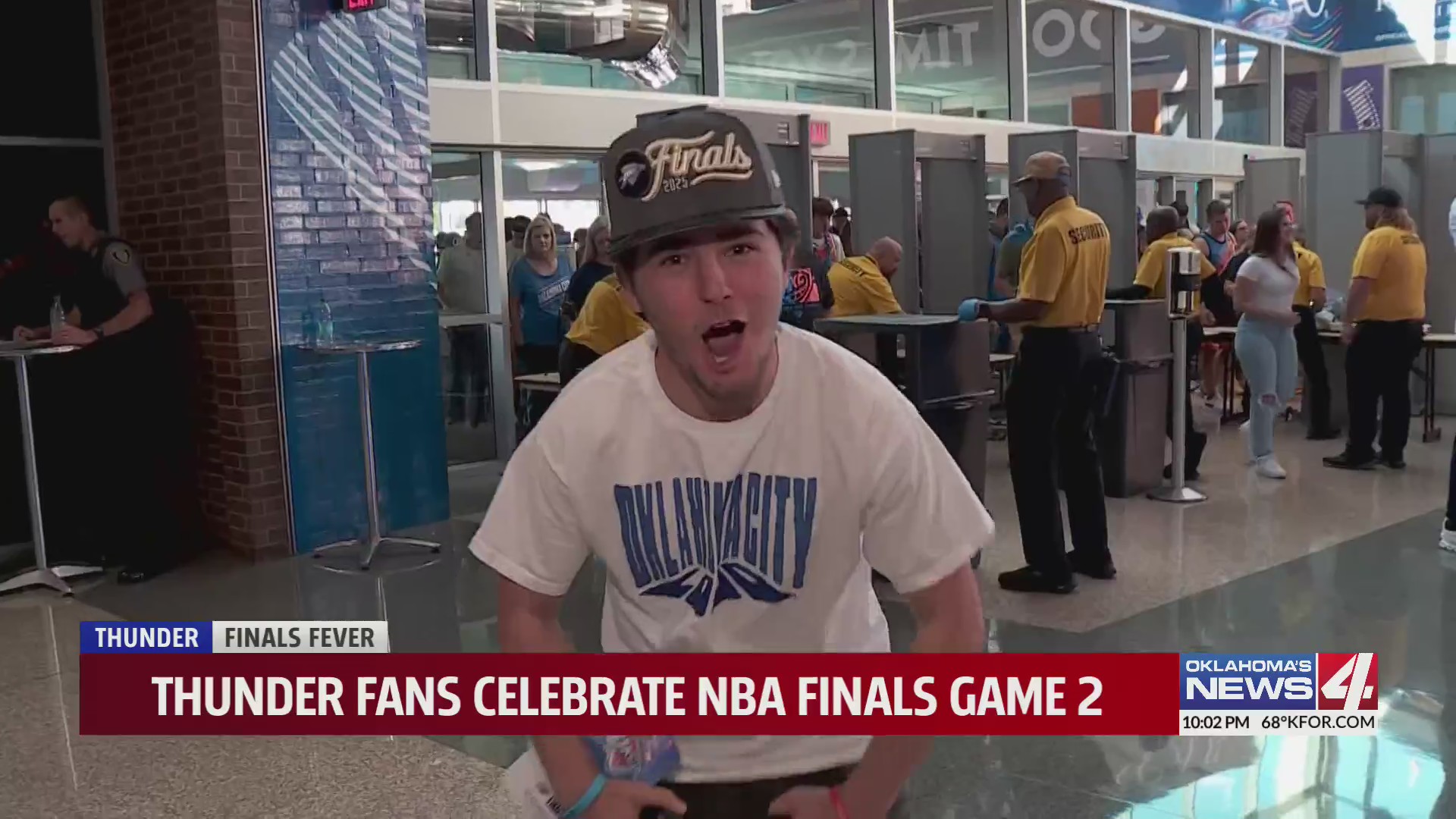 Thousands of Thunder fans pack the Paycom Center for Game 2 of NBA Finals