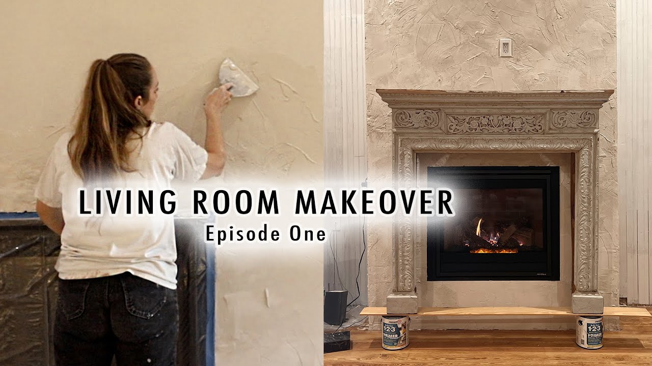 Restore a vintage mantle in your living room on a budget