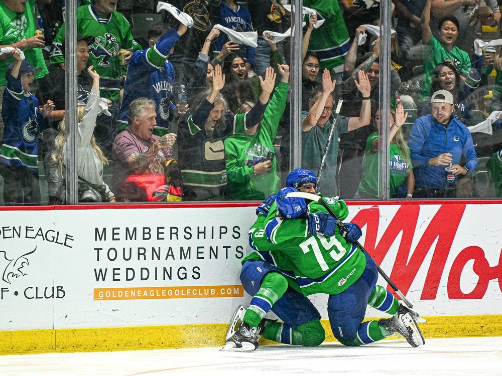 Abbotsford Canucks Recap: Big grit, big guns in Abby's 6-1 rout to take ...