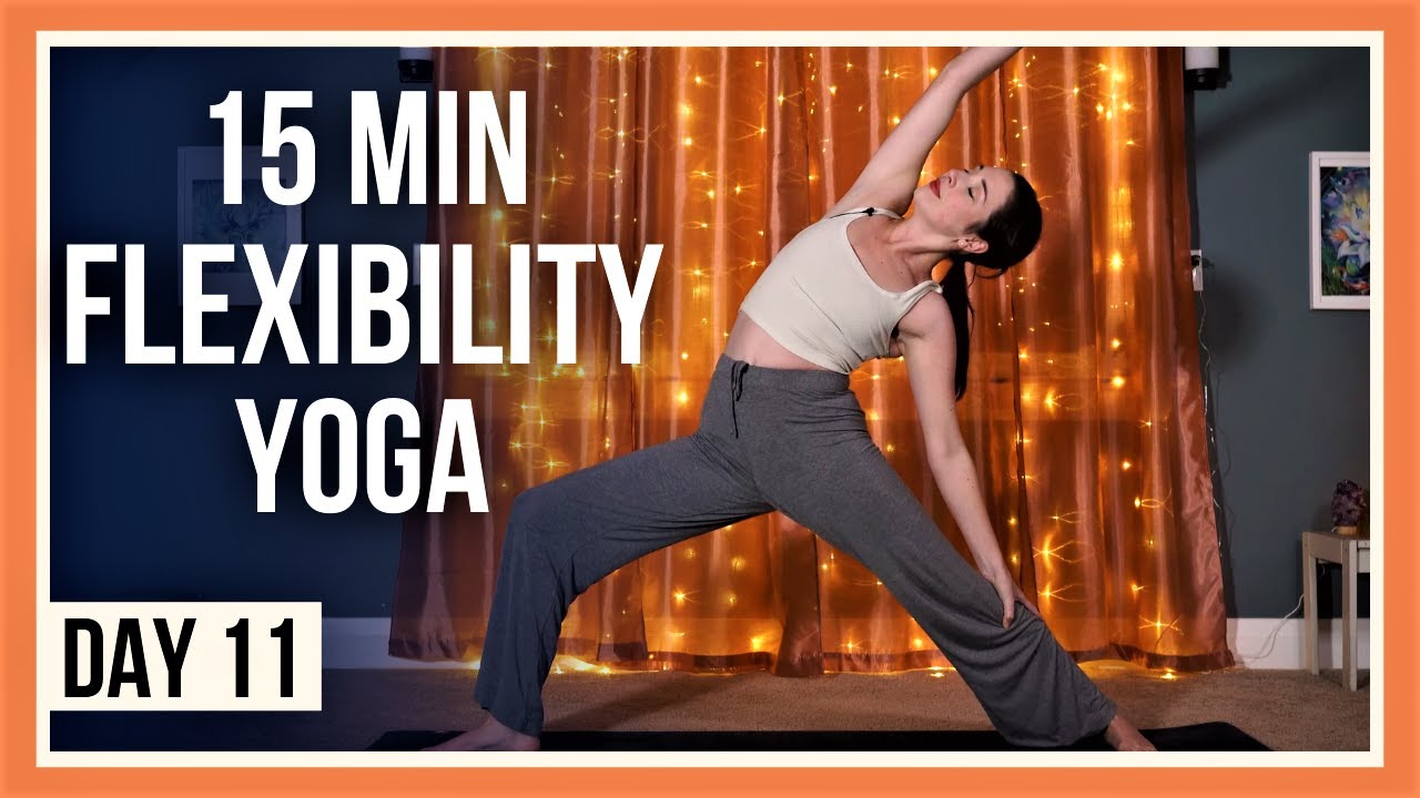 Dag 11: 15 Min Avond Yoga 🌙 Full Body Flexibiliteit Flow | Zachte ...