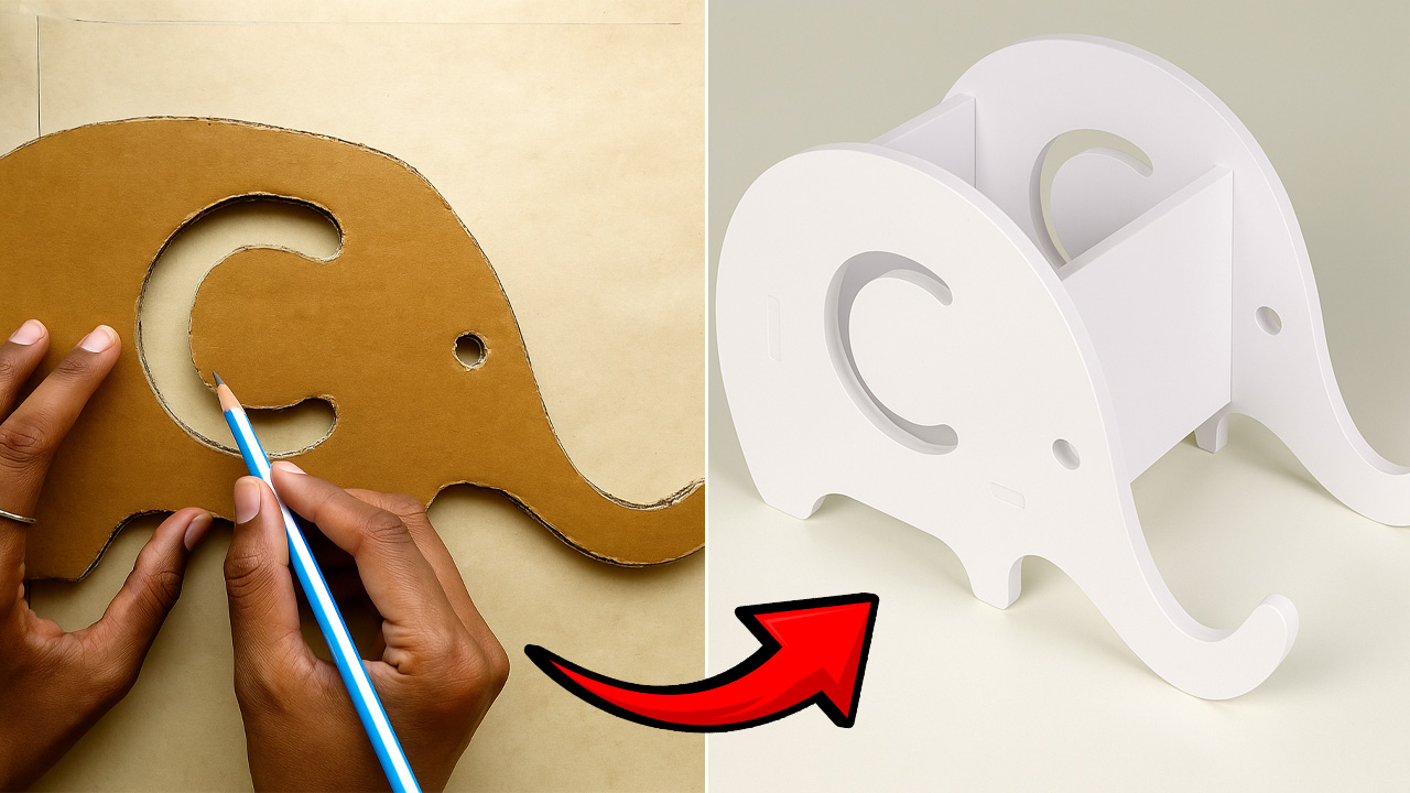 DIY Pencil Holder from Cardboard | Easy Best Out of Waste Craft