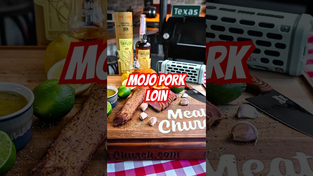 Cook lemon pepper mojo pork loin bursting with juicy goodness