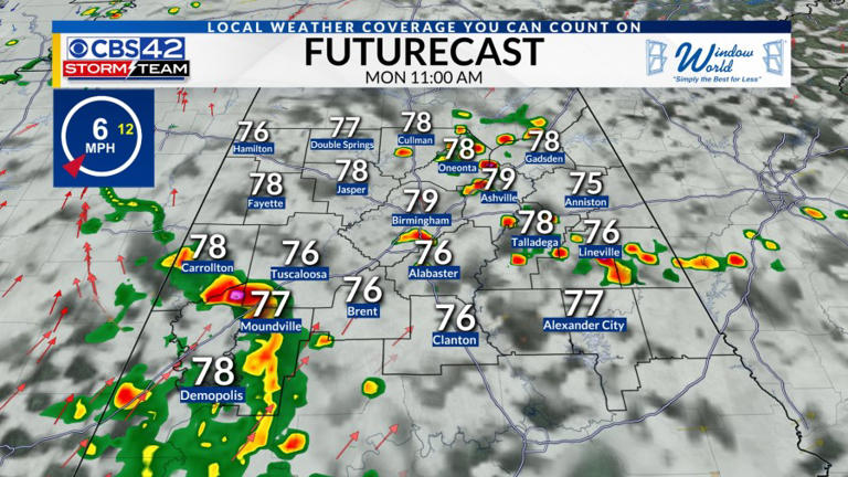 Weather Aware Monday For Strong To Severe Storms