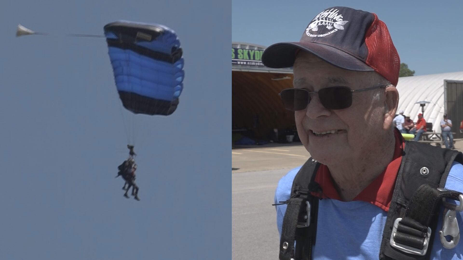 Retired Missouri State Trooper skydives to celebrate his 90th birthday