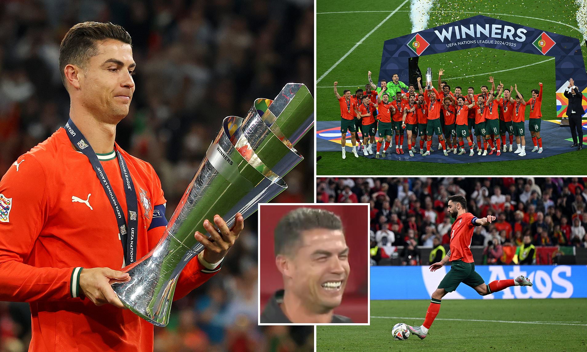 Cristiano Ronaldo in tears after Portugal beat Spain on penalties