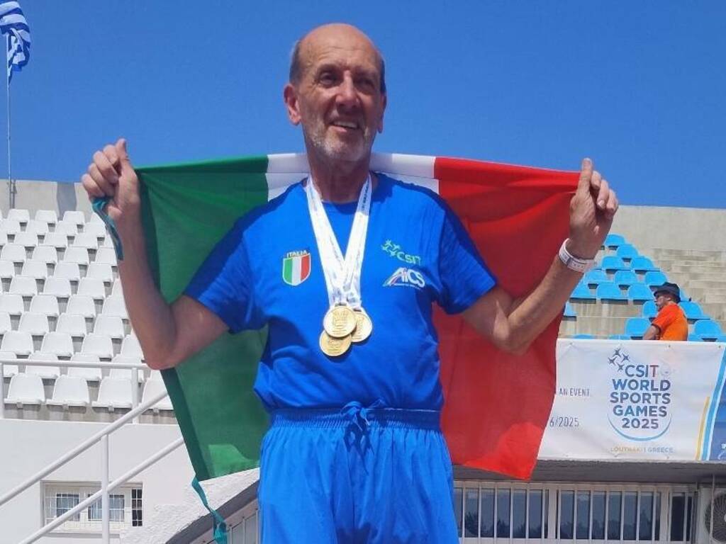 Atletica leggera, Flavio Bertuzzo conquista quattro medaglie d’oro ai World Sports Games