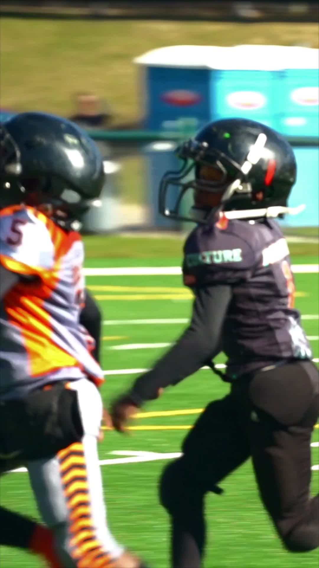 Youth Football Game Highlights Intense Play on the Field
