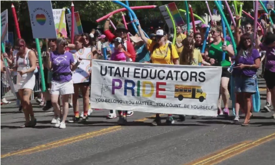 Annual Utah Pride Parade held in downtown Salt Lake City