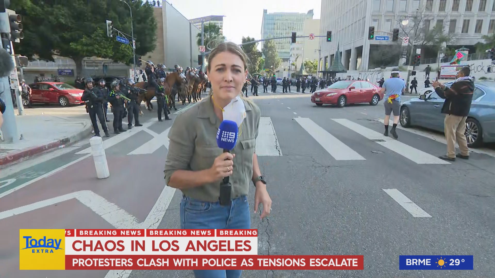 Aussie reporter's update after being shot by police in LA protests